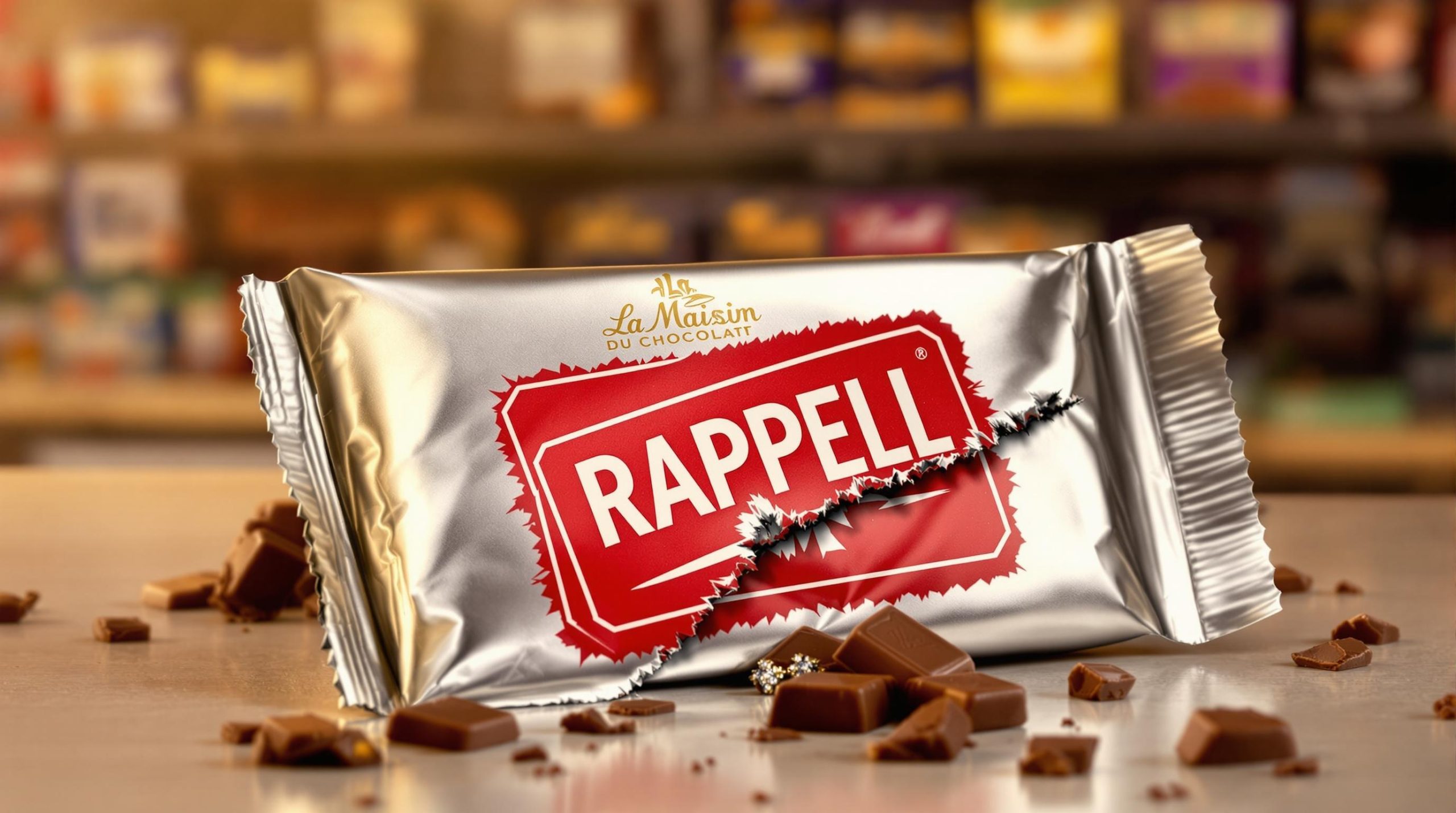 Rappel d'une tablette de chocolat vendue dans toute la France en raison ...