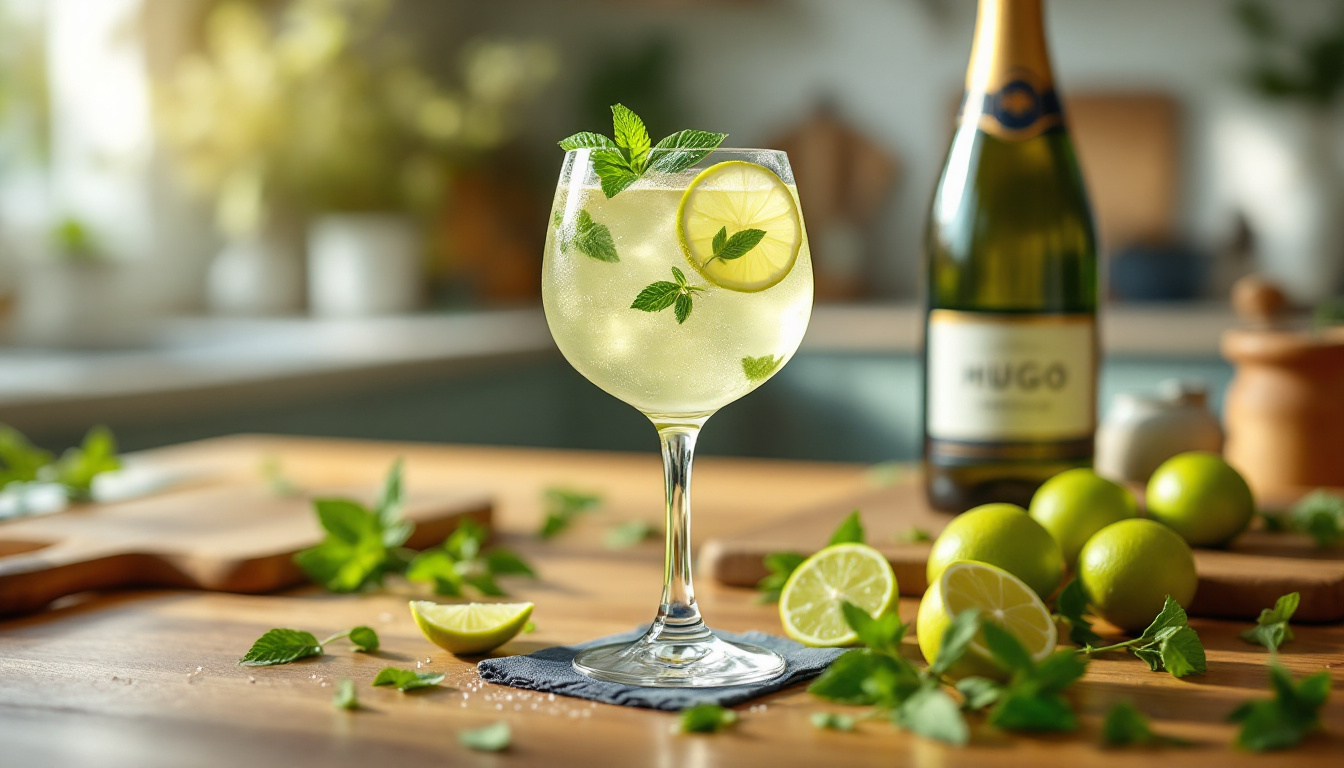 Recette hugo spritz : le cocktail rafraîchissant à préparer chez soi